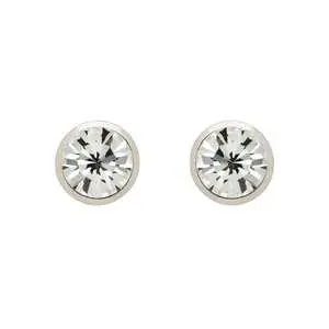 EMMA HOLLAND JEWELLERY Platinum Crystal Stud Earrings - Silver
