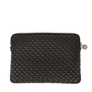 SJW BAGS LONDON Carlton Laptop Case/ Bag With Shoulder Strap - Black