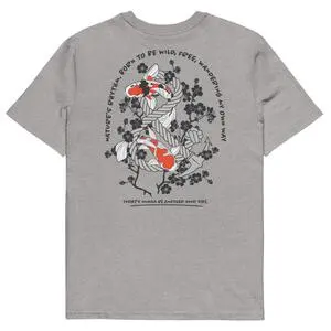 ANCHOR & CREW Heather Koi Fish Another Good Day Organic Cotton T-shirt - Grey