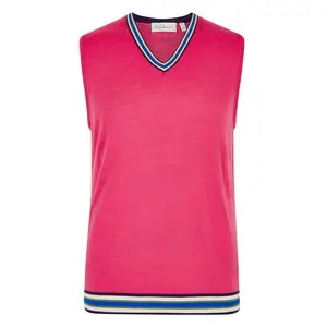 MG RIVERS Fuchsia Extrafine Merino Tank Top - Pink