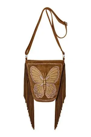 JODI LEE California Sister Suede Bucket Bag