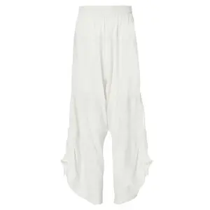 ZHENABIA Duo Salvar Boho Harem Pants - White
