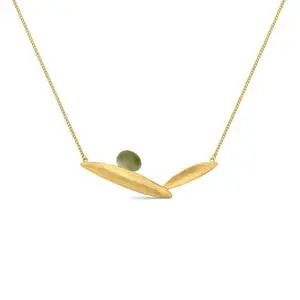 Joidart Short Golden Necklace Olivia - Green