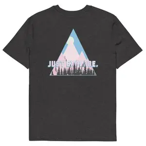 ANCHOR & CREW Heather Just Explore. Seeker Organic Cotton T-shirt - Black