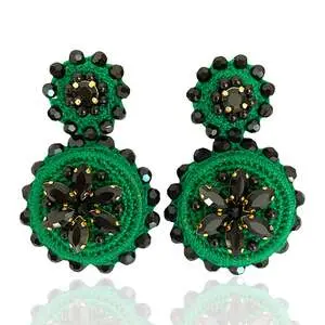 PINAR OZEVLAT Flower Drop Emerald