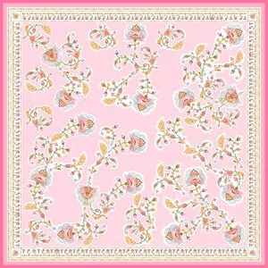 JESSIE ZHAO NEW YORK Blush Charm Double Sided Silk Scarf - Pink