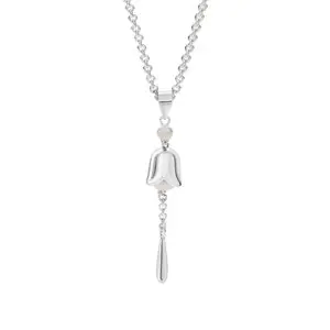 LUCY QUARTERMAINE Solid Sterling Lily Of The Valley Pendant - Silver