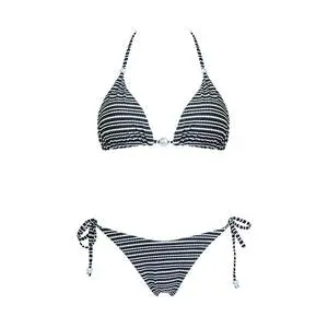 AULALA PARIS The Moondrop Midnight Reversible Triangle Bikini - Black