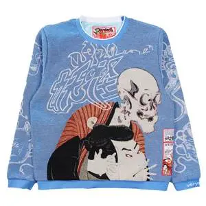 VERYRARE Yokai Kabuki Crewneck - Blue