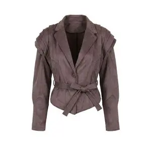 MODENAIRE Suede-effect Structured Shoulder Jacket Tailored Fit