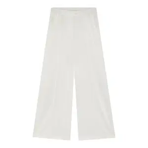 THE SUMMER EDIT Lexi Sports Luxe Silk Trouser Ivory - White