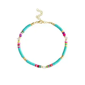 OLIVIA LE Rio Star Turq Anklet - Blue