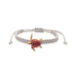 MILOU JEWELRY Sea Turtle Pull-cord Bracelet - Red