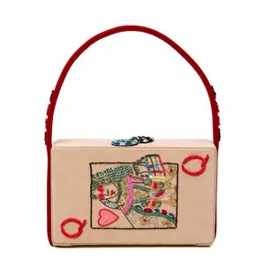 SIMITRI Poker Clutch Bag - Brown