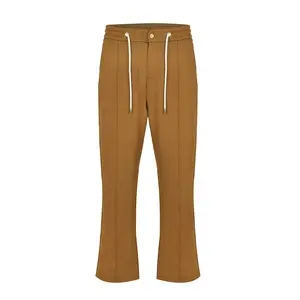 DAVID WEJ Enzo Cotton Loose Fit Trouser Coffee