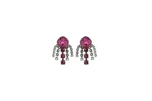 VICKISARGE Silver / Pink The Pink Sparkler In Platinum - Silver/pink