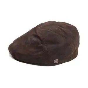 DASMARCA HATS Alex Suede Leather Cap For - Brown