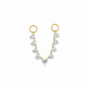 LTM & CO.™ 18k Yellow Gold Heart-cut Diamond Connecting Charm - White/yellow