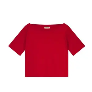 MARIANNE BY MARIE JORDANE Cléo Asymmetrical T-shirt - Red