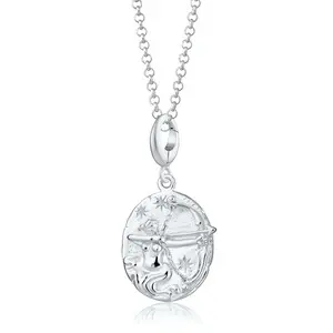 LILY CHARMED Sterling Sagittarius Zodiac Charm Necklace Star Sign Necklace - Silver