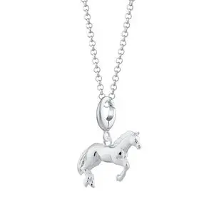 LILY CHARMED Sterling Horse Charm Necklace - Silver
