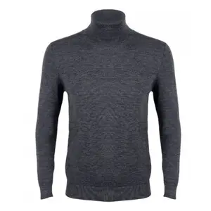 DAVID WEJ Harry Wool Roll Neck Jumper - Grey