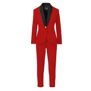 Layo G S Tailo Stretch Boss Suit Set Crimson - Red