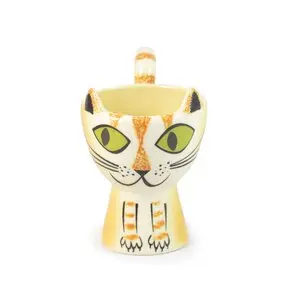 Hannah Turner Ginger Cat Egg Cup - Orange