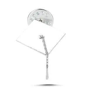 ECCE ARTISAN DIAMONDS 925k Sterling Cap Mini Pin