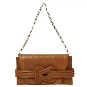 GRÁINNE MAHER Anu Mini Eel Clutch Sandstorm - Brown