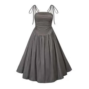 AMY LYNN Alexa Dark Puffball Dress - Grey