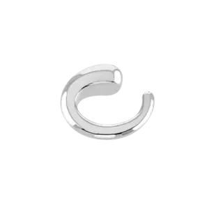 LUCY QUARTERMAINE Chunky Drop Ear Cuff - Silver