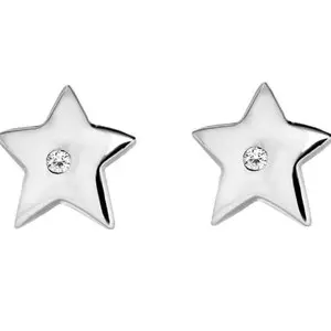 POSH TOTTY DESIGNS Sterling Diamond Star Stud Earrings - Silver