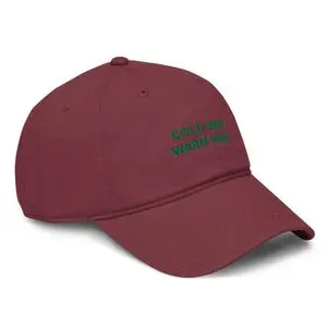 ANCHOR & CREW Burgundy Gustatory Cold Brew Warm Heart. Cotton Embroide Cap - Red