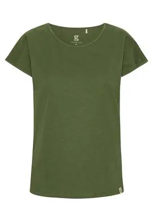 GROBUND Anna T-shirt The One In Moss - Green