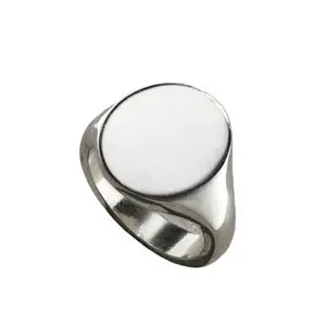 POSH TOTTY DESIGNS Sterling ’s Chunky Oval Signet Ring - Silver