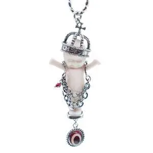 GEM KINGDOM Black / Silver Happy Baby Gem Baby White And Silver - Black/silver