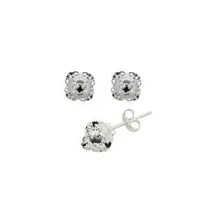 MHART Caged Orb Mini Stud - Silver