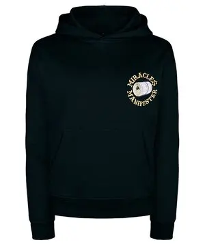 MIRACLES MANIFESTER Good Luck Embroidered Hoodie - Black