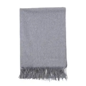 BEL CASHMERE Cashmere Stole With Fringes - Grey