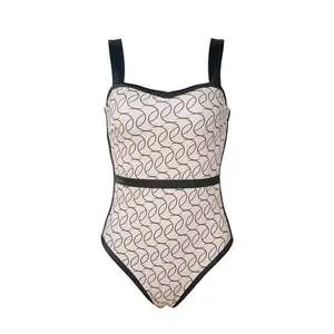 ANAMAISON Sophisticated Linework Lumi Swimsuit - Black
