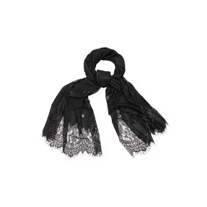 Saachi Lace Shimmer Scarf - Black