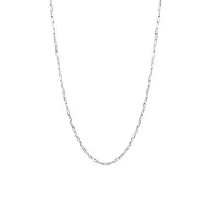SPERO LONDON Rectangular Link Chain Sterling Necklace - Silver