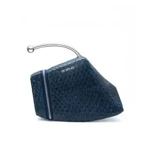 RIVERPEACE.CO Lophius Fish Leather Clutch Bag - Blue