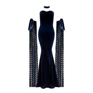 NUR KARAATA Hall Of Mirrors Gown