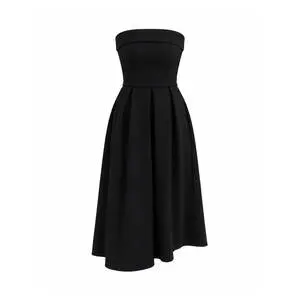 GIRL IN MIND Danni Strapless Bandeau Midi Dress - Black