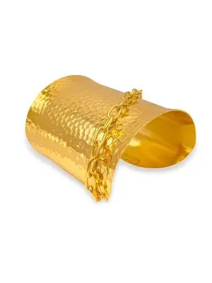 JAREDJAMIN Galilea Textured Cuff Bracelet - Gold