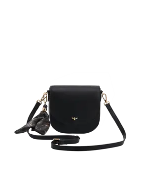 FABLE ENGLAND Beth Saddle Crossbody Bag - Black