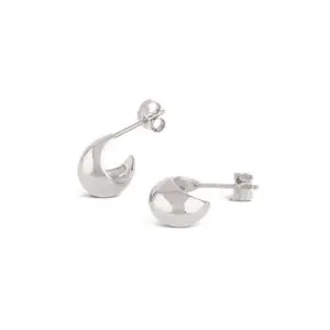 DINNY HALL Scoop Mini Hoops - Silver