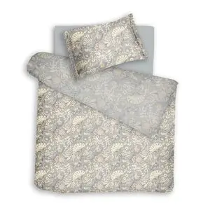 DECOFLUX HOME Neutrals / Sateen Bed Linen Set Boho Fog - Grey